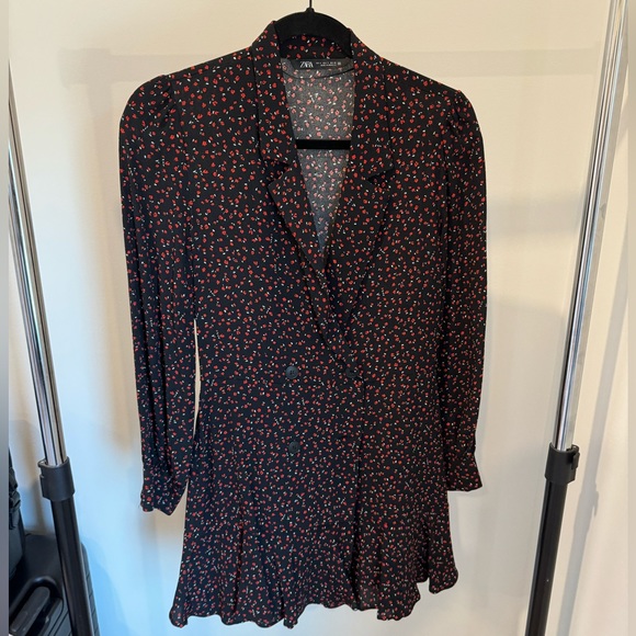 Zara | Dresses | Zara Floral Print Blazer Dress | Poshmark